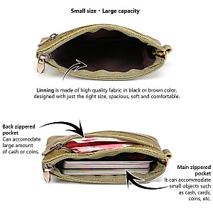 Genuine Leather Small Wallet - Casual Simple Wallet - Coin Purse - Credit Card Package - For Ladys Men Women Girl Boys (Light Green)