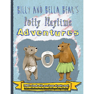 Baby and Toddler Potty Training Seat For Boys and Girls by LittleBearBig - Portable White and Gray Topseat for Toilet with Hook - Fits Oval/Round Lid - Travel Friendly - Stylish Design -Non-Slip Ring