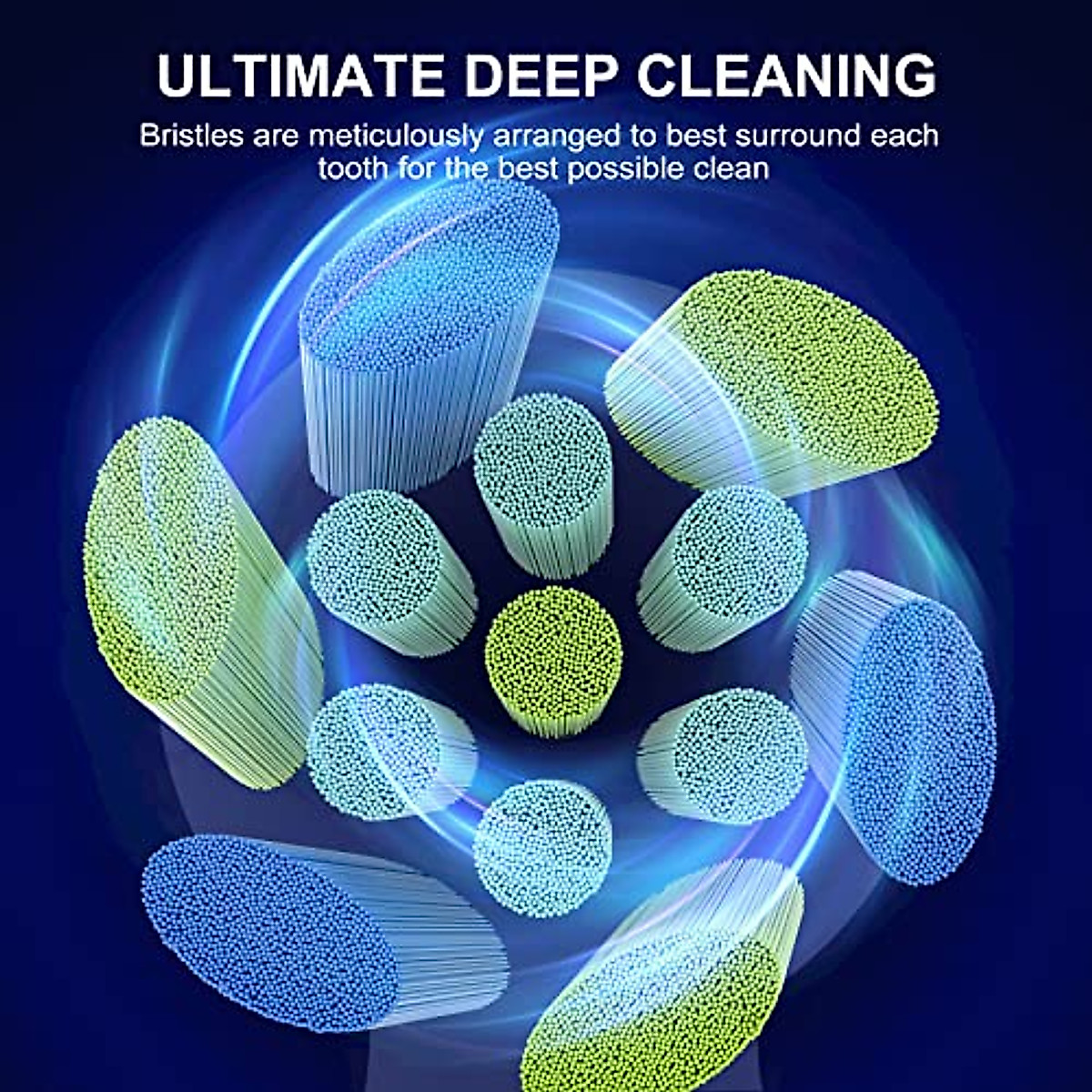 Replacement Toothbrush Heads Compatible with Oral B Braun Electric Tooth Brush, for Deep Cleaning, Effective Whitening Replacement Heads Refills, 8 Pack