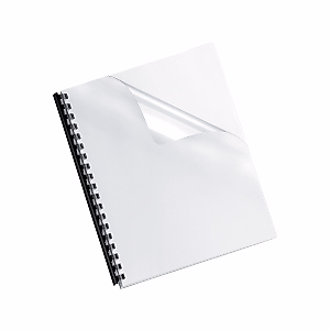 Fellowes Binding Presentation Covers, 8mil, Letter, 25 Pack, Clear (52043)