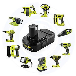 AYTXTG 2Pack 3.5Ah Replacement P102 Lithium Ryobi 18V Battery + P119 Ryobi Charger Li-ion & Ni-cad for Ryobi Oneplus Battery P100 P103 P105 P107 P108 P118 Ryobi 18v Battery Charger