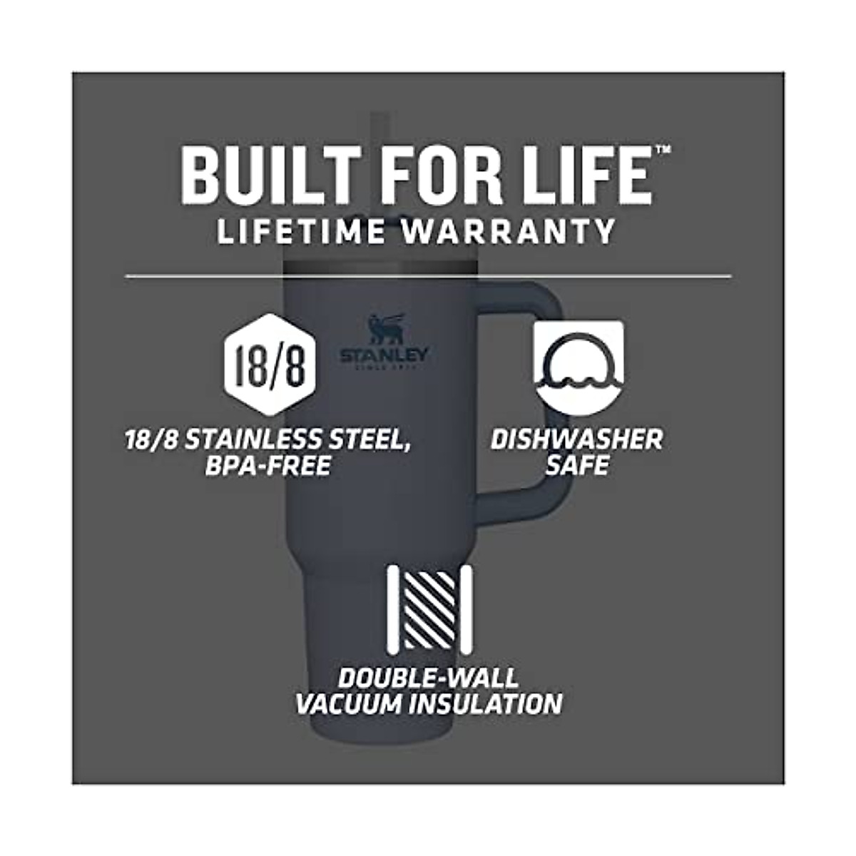 Stanley The Big Grip Travel Quencher Chambray, 1 EA