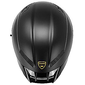 Bluetooth Motorcycle Helmet with Clear, Tinted, Iridium Shields (Matte Black, Small)