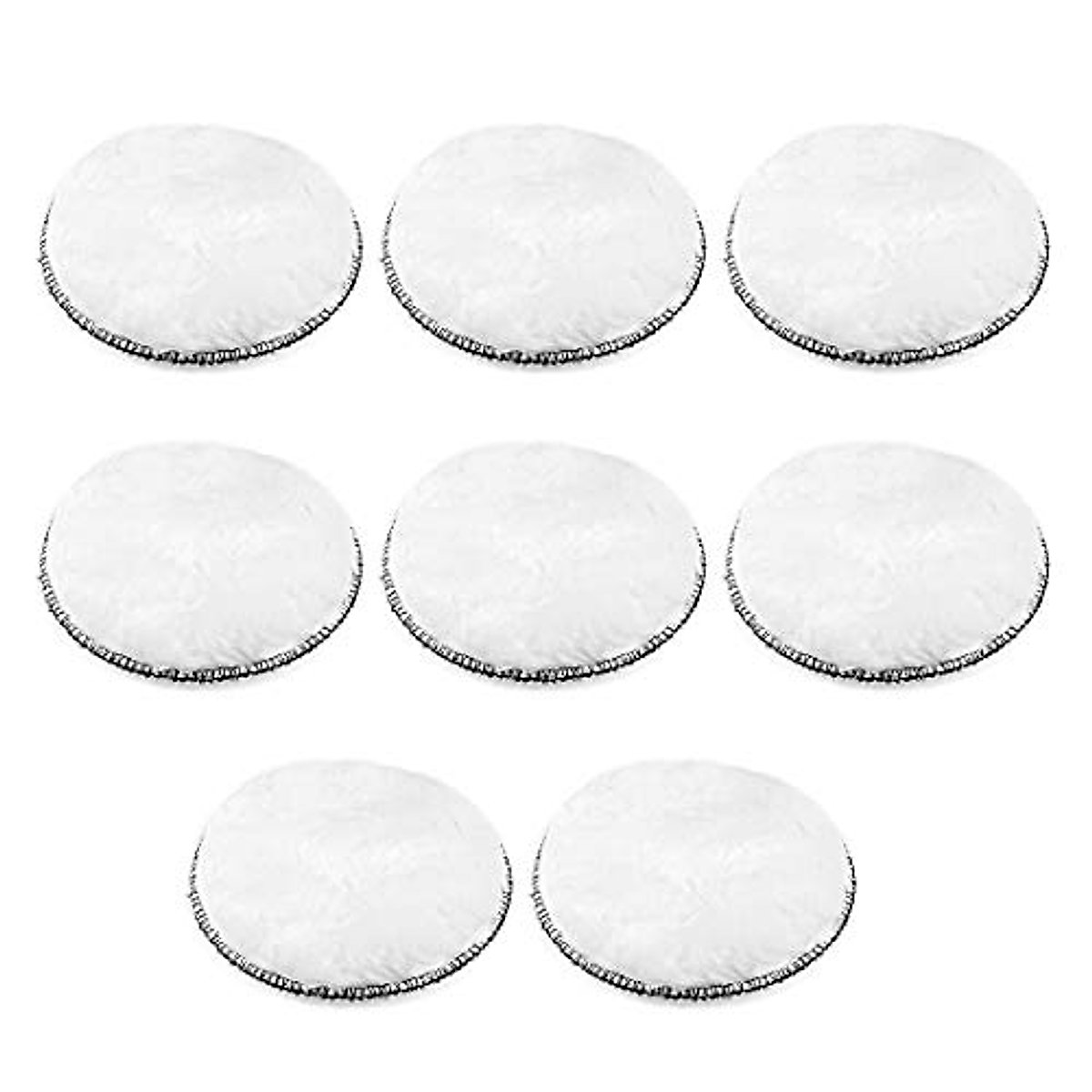 uxcell 5" Wool Polishing Pad Hook and Loop Buffing Wheel for Orbital Polisher Buffer 8 Pcs