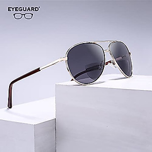 EYEGUARD Unisex Classic Style Bifocal Sunglasses Readers with Lens UV400 Protection Outdoor Reading Glasses for Men and Women