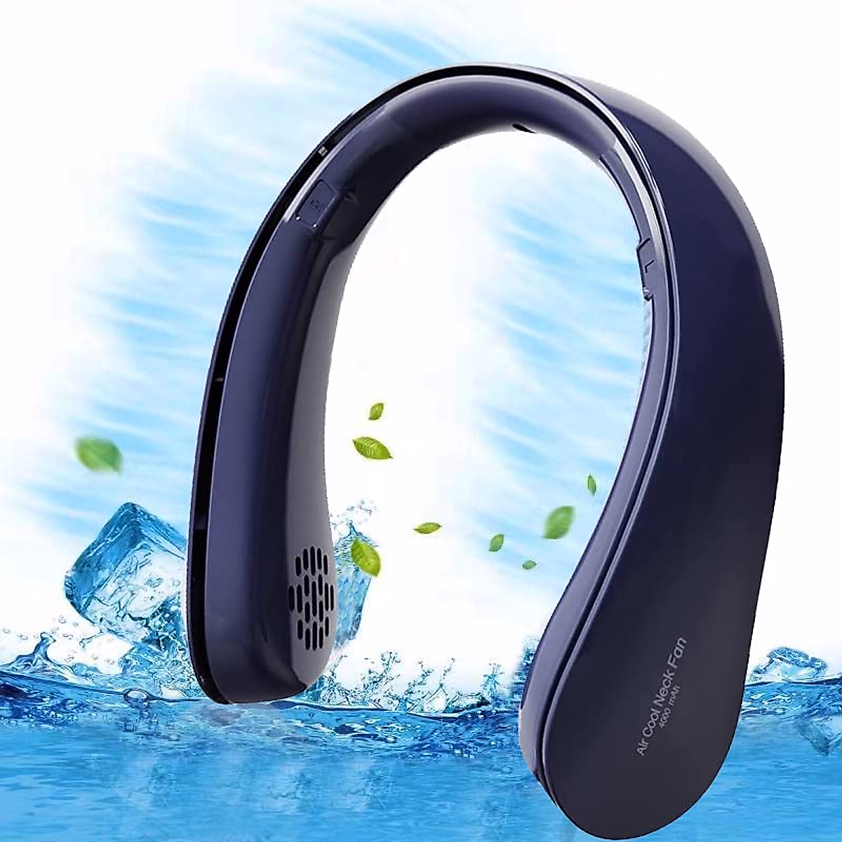 Neck Fans Portable Rechargeable - Personal Wearable Neck Air Conditioner Fan for Your Neck - 4000 mAh Around the Neck Cooling Leafless Bladeless Hanging Fan Necklace for Women Men