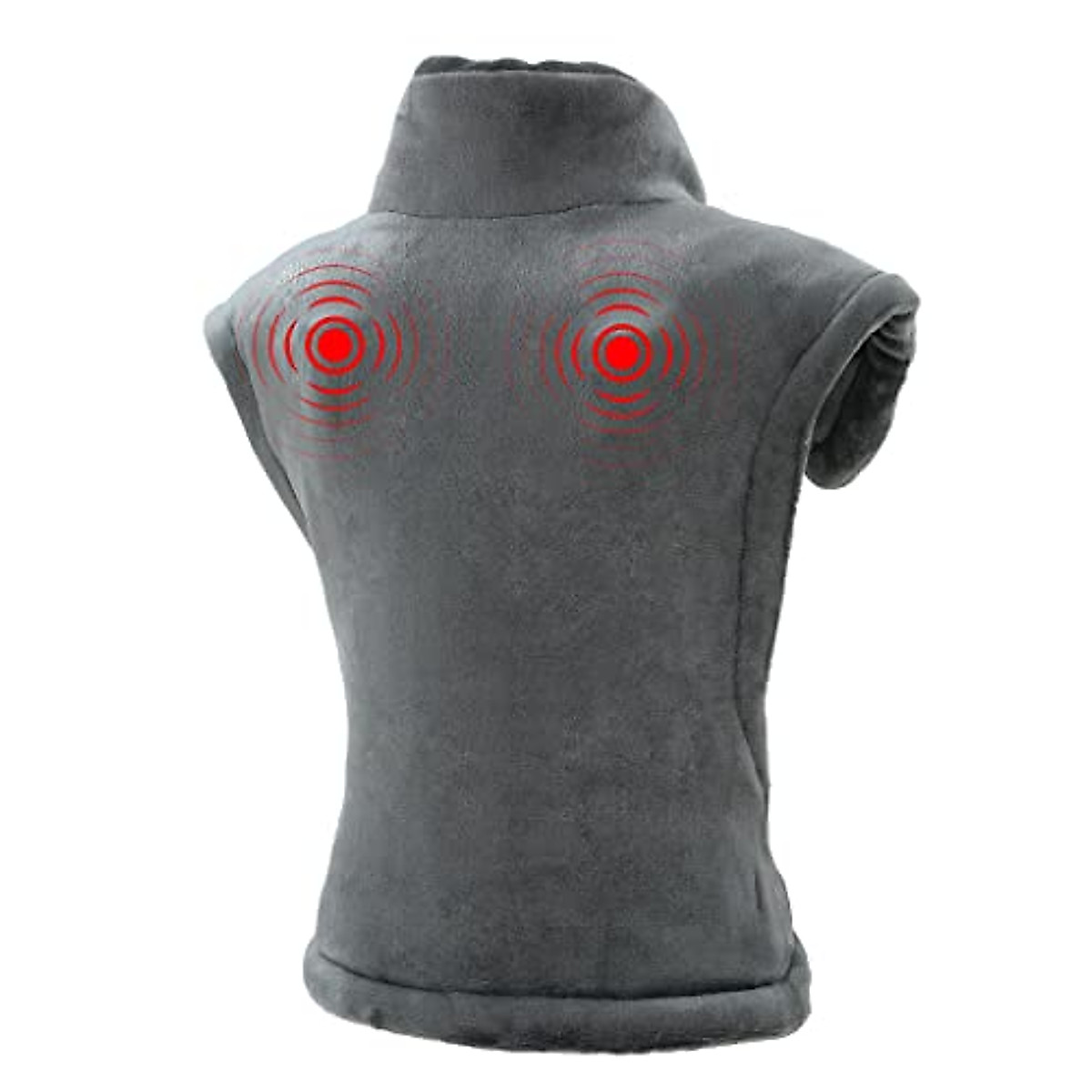 Heating Pad for Back Pain Relief, EVAJOY 24" x 29.5" Large Size Electric Massager Heating Pad for Neck, Back, Shoulders with 3 Heat Levels, 6 Massage Settings, 2H Auto Shut-Off