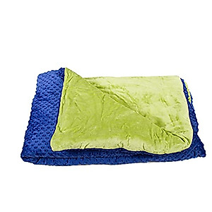 Harkla Kids Weighted Blanket - 15lb Bamboo Cooling Weighted Blanket for Kids - Washable Minky Cover and Glass Beads Filled Weighted Inner - Designed for Sensory Seekers Weighing 90lb to 150lb