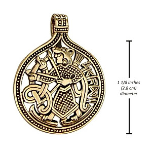 Dryad Design Skadi Norse Goddess of Winter Pendant - Bronze Norse Gift Pagan Jewelry