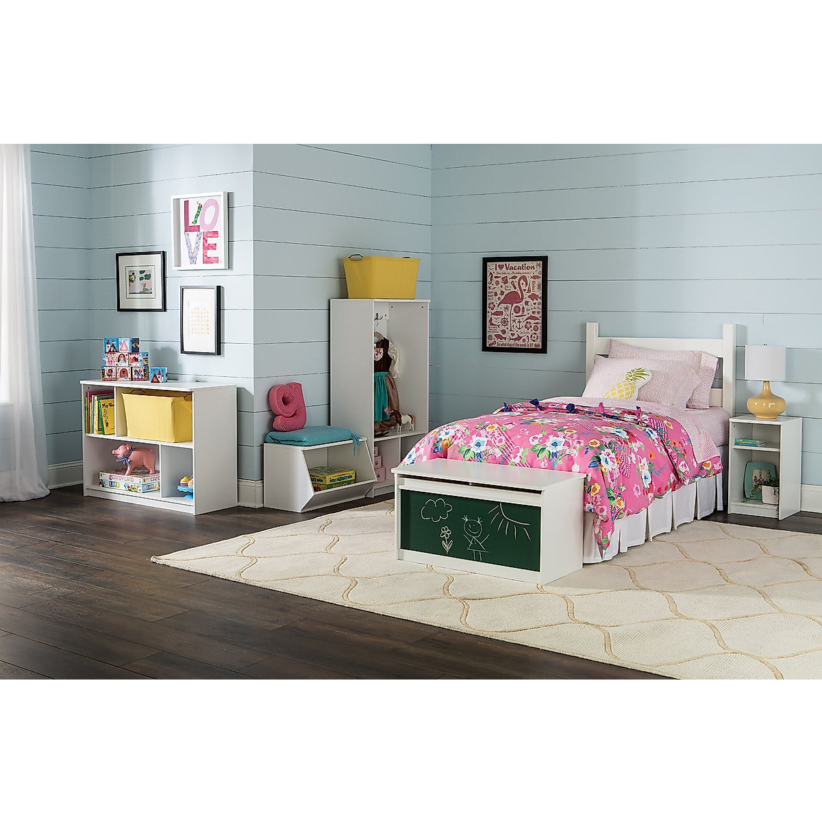 ClosetMaid 1498 KidSpace 2-Tier Horizontal Storage Shelf, White