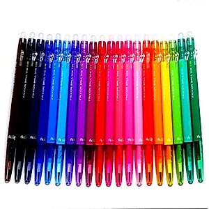 Pilot FriXion Ball Slim Retractable Erasable Gel Ink Pens, Extra Fine Point, 0.38 mm, 20 colors set