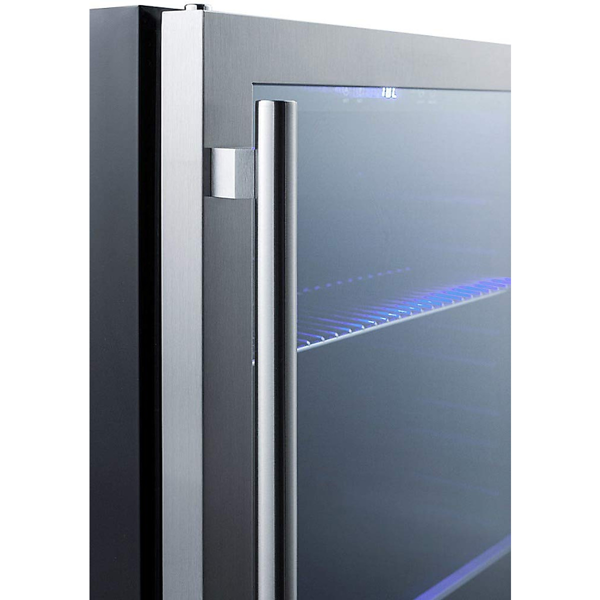 Summit Appliance Beverage Cooler, Grey/Clear