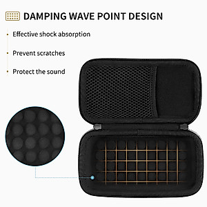 Yinke Hard Case for Marshall Emberton Bluetooth Speaker, Hard Organizer Portable Carry Cover Storage Bag (Emberton Black)