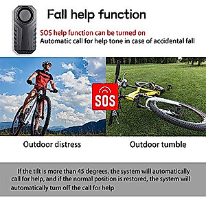 NineLeaf Bike Alarm with Remote, Wireless Vibration Anti-Theft Bicycle Alarm Burglar Cycling Security Alarm for Motorcycle Car Scooter, 113db Super Loud and IP55 Waterproof, Volume Adjustable