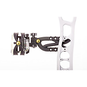 Trophy Ridge Cypher Archery Bow Sight - .019 Fiber Optic 5 Pin Sight, Tool Less Windage and Elevation Adjustability, Adjustable Rheostat Light, Ambidextrous