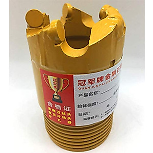 LANTAO Coreless Drill Bit Well Drilling PDC Drag Bit for Mining Drilling Bit Geological Exploration Coal Mining (diametor 75mm)