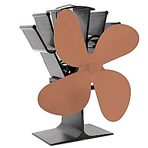 SF104 4 Blades Heat Powered Stove Fan for Wood Log Burner Heater Fireplace Fuel Room heater Fire in winter Fireplace cooling