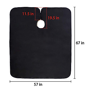 Oak Leaf Hair Salon Capes, Water-resistant & Antistatic Salon Haircut Capes with Snap Closure for Hair Cutting & Styling, 57x67 Inches, Pack of 2