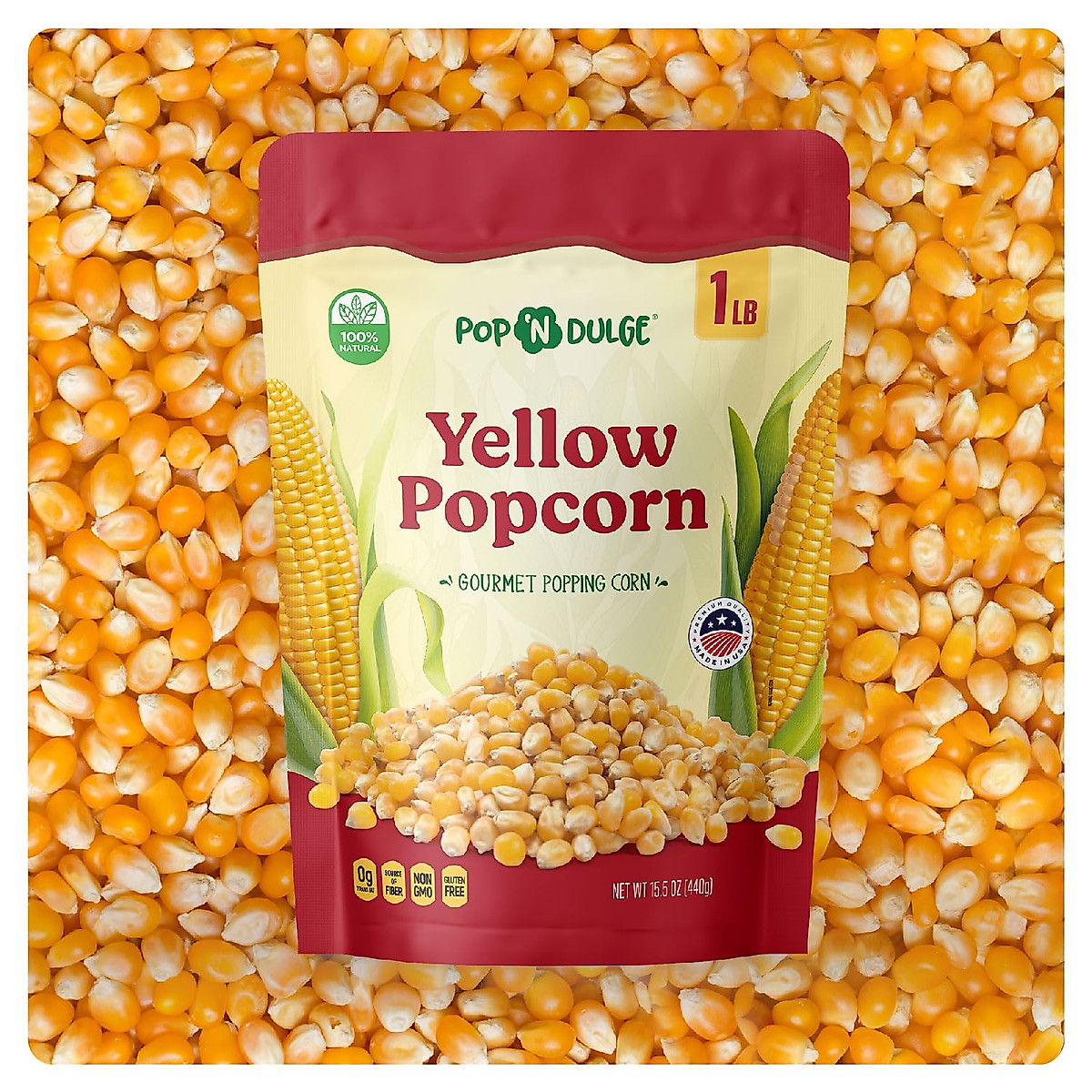 Popcorn Kernels Popcorn Seasoning Movie Theater Gift Basket Set, Bulk Popcorn Kernels With Classic Salted Butter Flavoring Set, Non-GMO Gluten Free, Includes 6 Popcorn Bags Movie Night Supplies Gifts