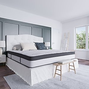 EMMA + OLIVER Astor 12 Inch CertiPUR-US Certified Memory Foam Pocket Spring Mattress, King Mattress in a Box