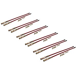 The ROP Shop | Pack of 6 - Set of 27-inch Red, Universal Snowplow Blade Guide for Boss BAX00005