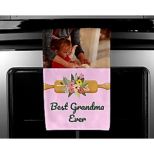 Custom Hand Towels with Names - Personalized Bath Towels with Text/Photo - Soft Microfiber Towel for Tea, Kitchen, Bathroom, Dishcloths and Washcloth