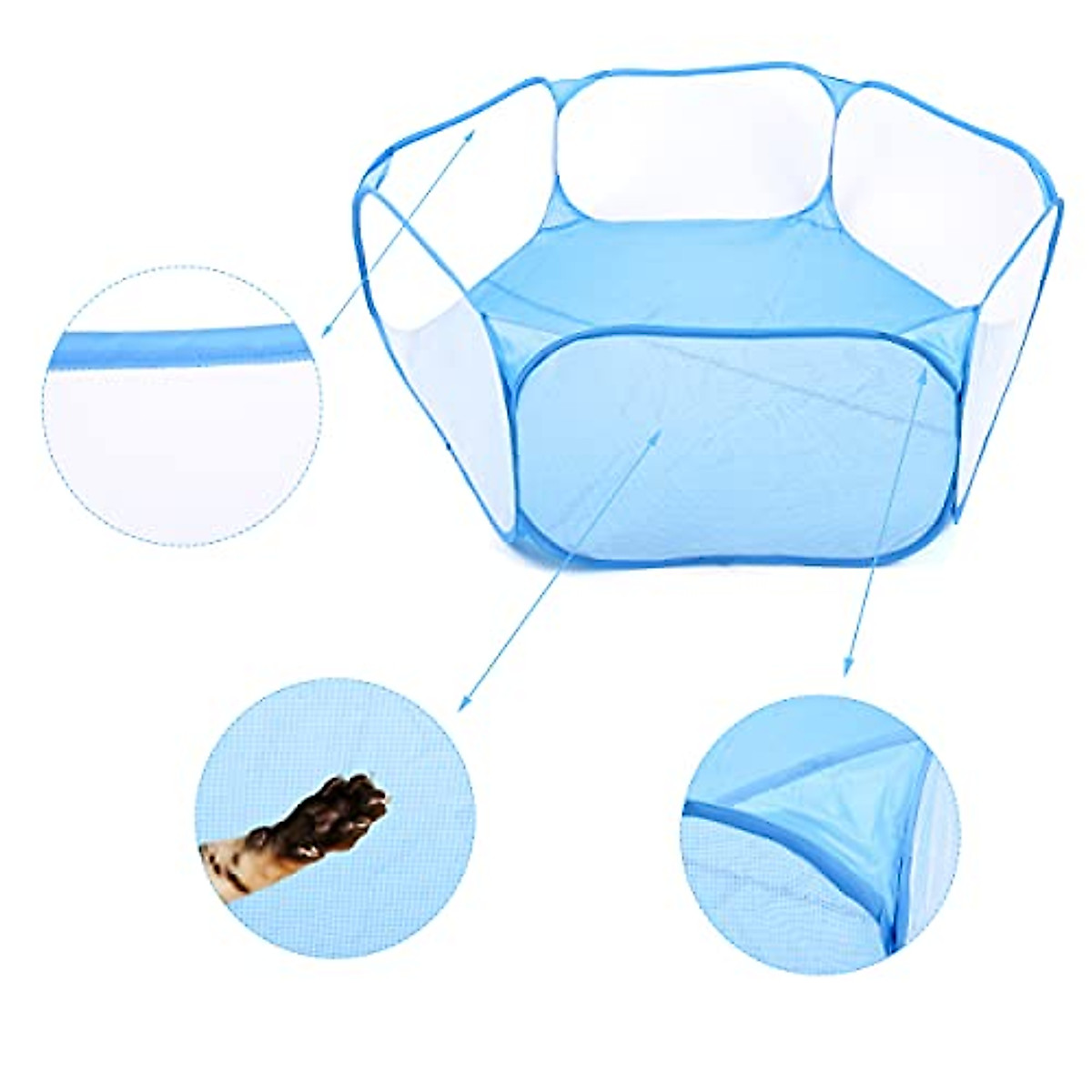 Oceek Small Animals Cage Tent Small Animals Pet Cages Kits Favola Hamster Cage Pets Ferret Nation Critter Pet Playpen Tent Guinea Pig Cage Rabbit Cage for Guinea Pig, Rabbits, Hamster