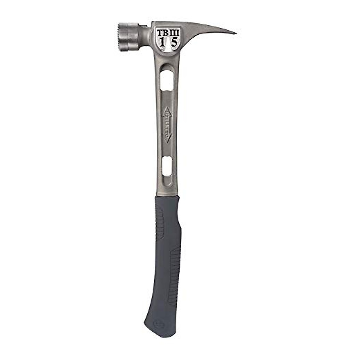 Stiletto TB3MC 15oz. Ti-Bone 3 Titanium Hammer with Milled Face, Curved Handle and New Improved Model Anti-rotational Face