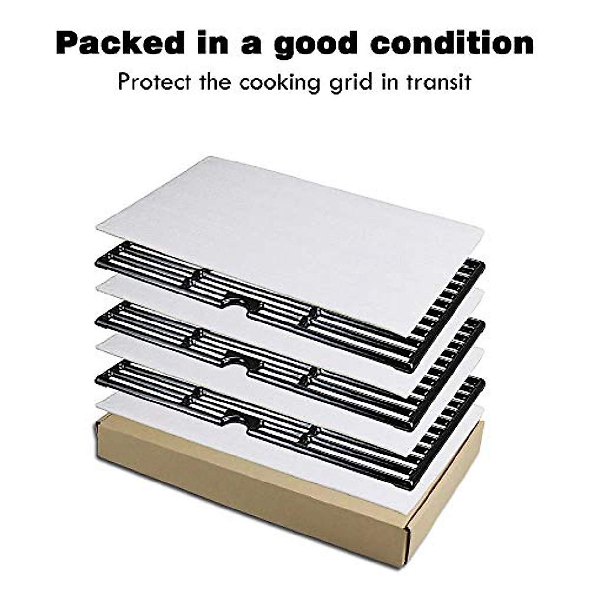 Uniflasy Cast Iron Cooking Grates for Dyna glo DGF493BNP DGF493PNP, Grill Grid Replacement Parts for Kenmore 146.23678310 146.16132110 146.16153110 146.20164510 146.23679310 146.23681310 146.23766310