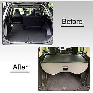 kongka Cargo Cover for 13-17 Ford Escape Cargo Cover Black Trunk Shielding Shade