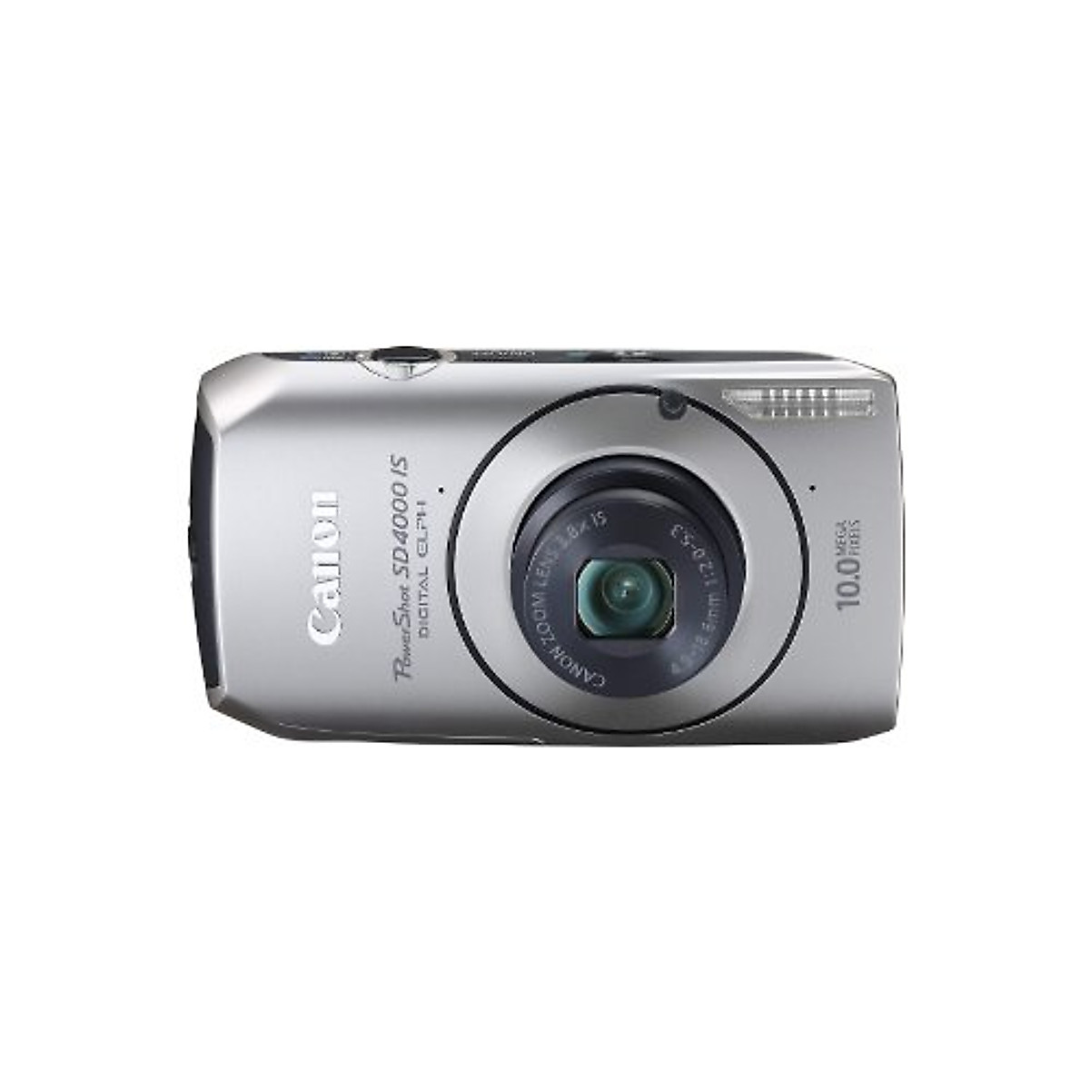 Canon PowerShot SD4000IS 10 MP CMOS Digital Camera with 3.8x Optical Zoom and f/2.0 Lens (Silver)