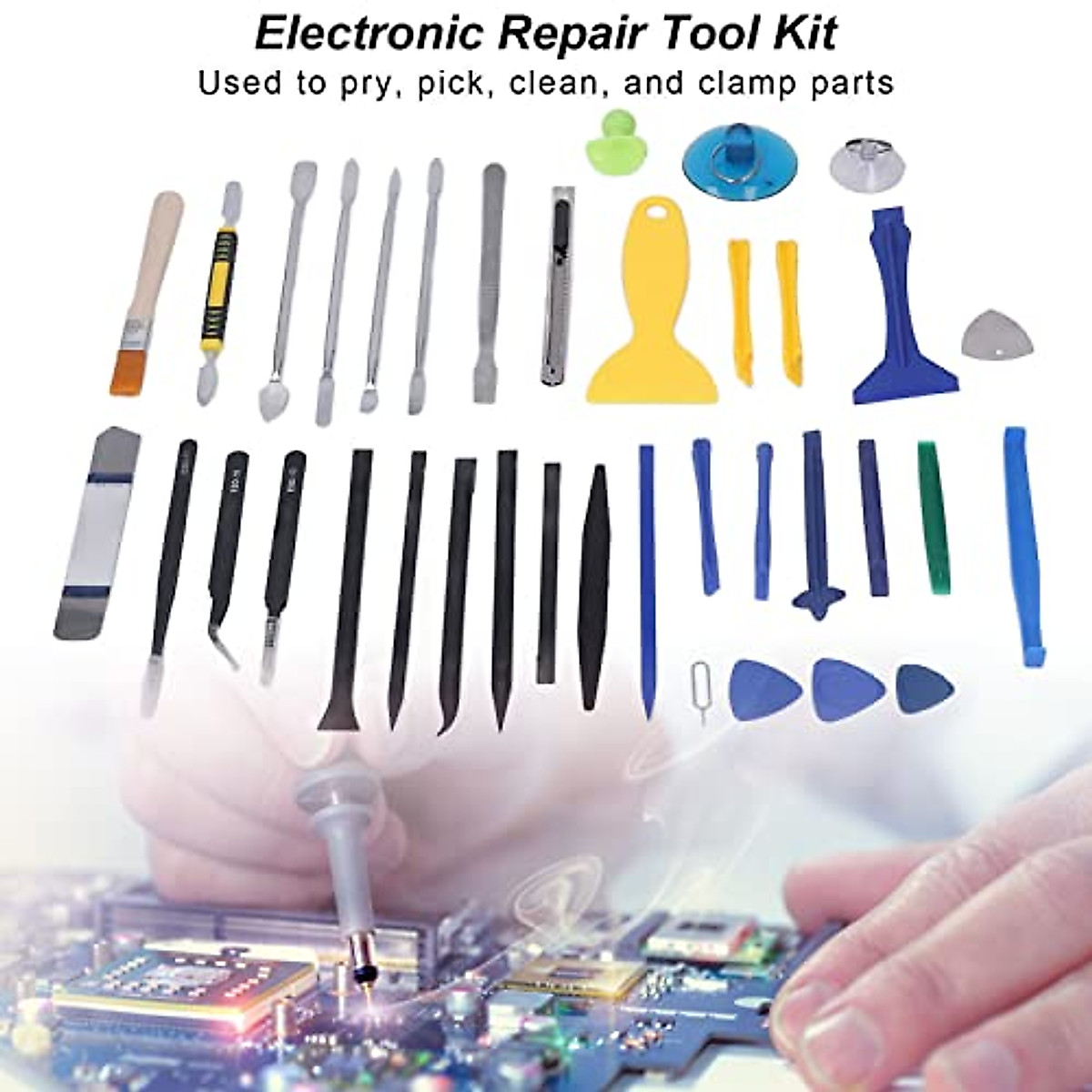 Electronics Opening Cleaning Tool Kit for Smartphone Computer Tablet Repair Kit