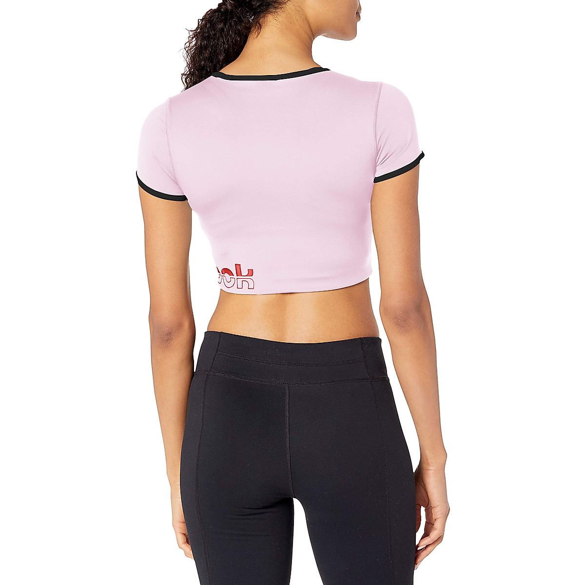 Reebok Workout Ready Meet You There Bralette Tee, Pixel Pink, 4X26W