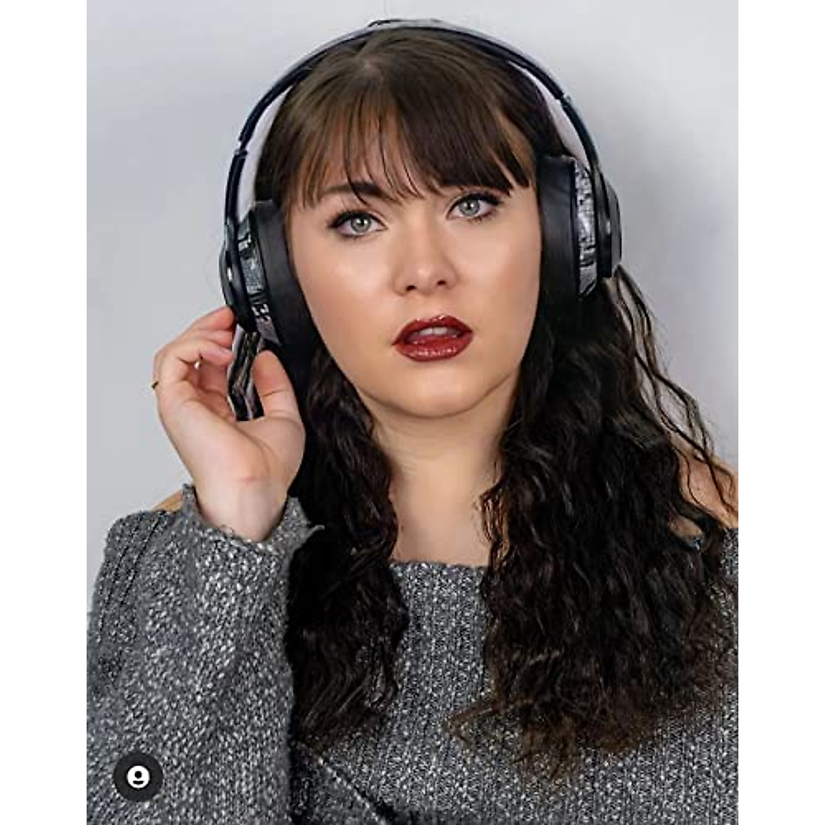 Vizliter Bluetooth Headphones, TWS Deep Bass Wireless Over-Ear Headset 5.0 with Built-in Mic LED Lights, Noise Cancelling (Snake)