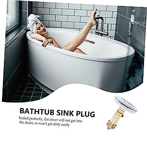 UKCOCO 1Pc Sink Stopper Bath Drain Stopper Lavatory Vanity Stopper Bath tub Anti- Explosion Strainer Sink Drain Drain Seal Cover tub Stopper mop Pool Sealing Cap