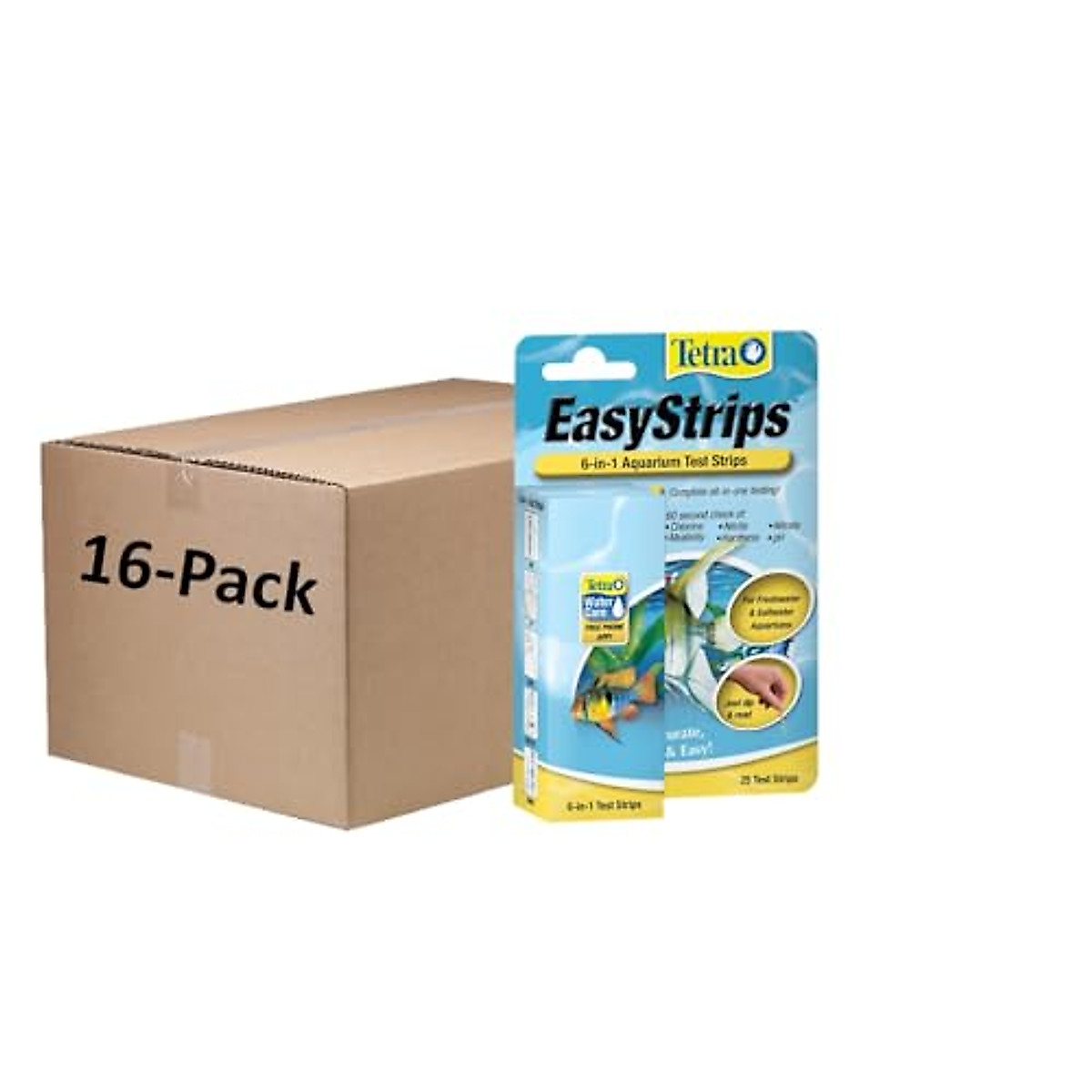 Tetra EasyStrips 6-in-1 Aquarium Test Strips, 400 Pack