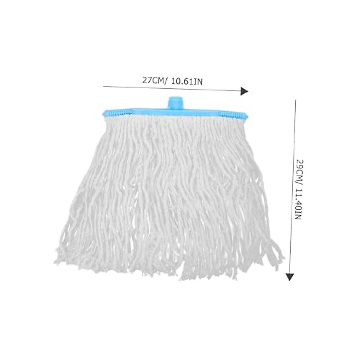 COOLHIYA Replaceable Mop Head Vintage Mop Rope Mop Head Mop Replacement Parts Mop Refill Mop Heads Industrial Mop Heads Cotton Mop Heads Water Absorption Mop Cleaning Mop Plastic