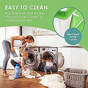 Cushy Form Floor Mattress - Foldable 4 Inch Foam Camping Bed w/Case for Adults & Kids - Folding Portable Bed for Travel, Van, Guest - Fold Up Pad - College Dorm Room Essentials for Girls and Guys