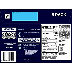 Kraft Deluxe Original Macaroni & Cheese Easy Microwavable Dinner (8 ct Box, 2.39 oz Cups)