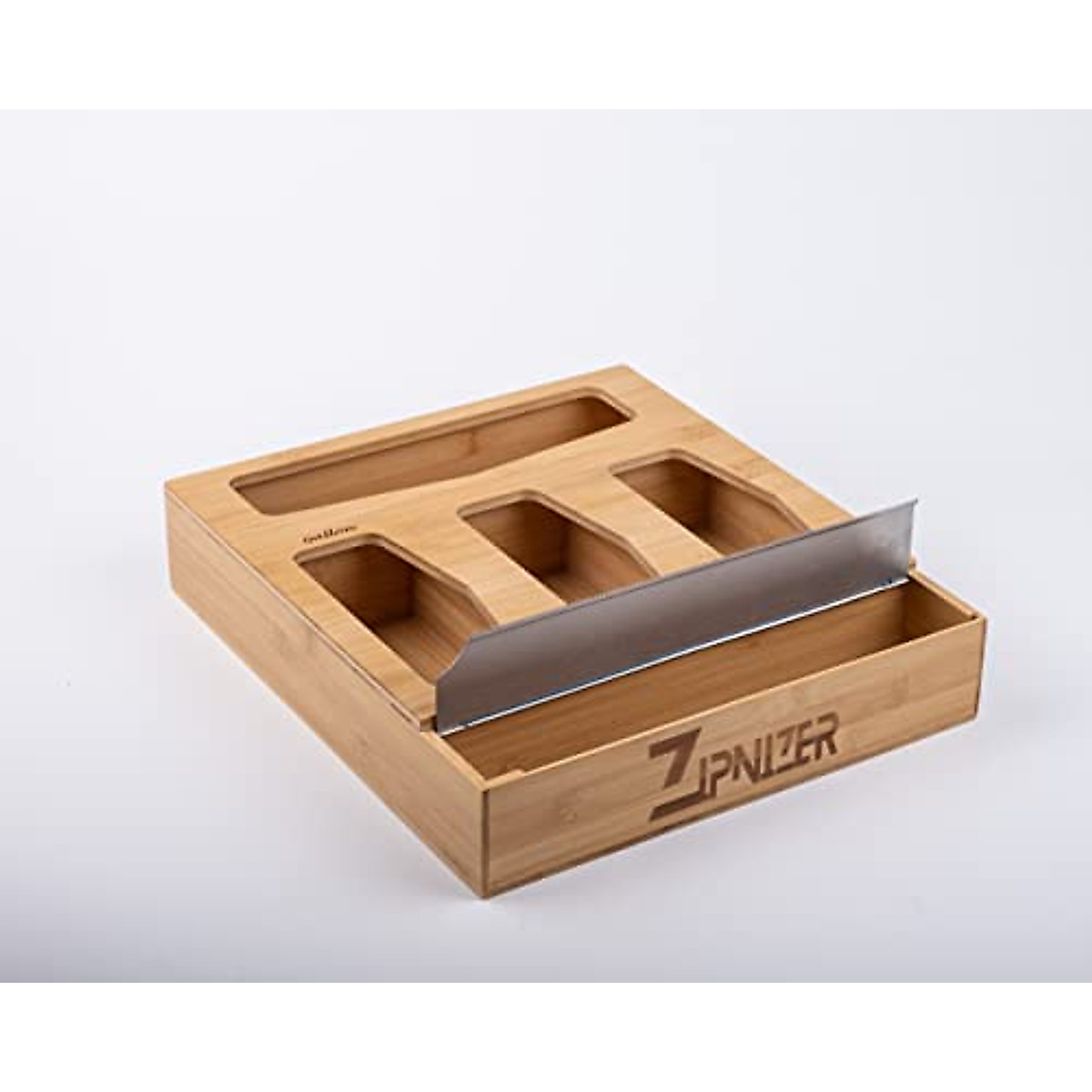 Zipnizer Food Storage Bag Organizer with Foil dispenser