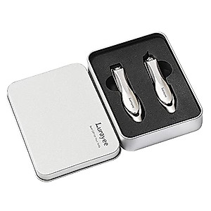 Nail Clipper Set, Professional Nail Clippers for Fingernails and Toenails, 2pcs Stainless Steel Splash Proof Nail Trimmer Nail Cutter Ingrown Toenail Thick Nails Tool Clipper Set