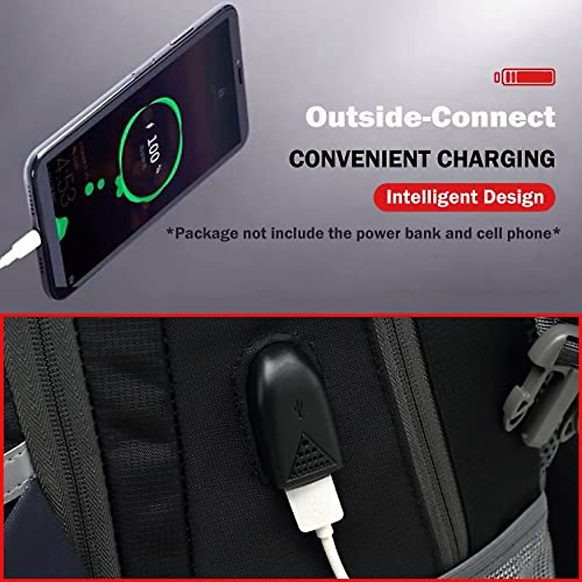 ProEtrade Backpack Bookbag for College Laptop Travel, Fit Laptop Up to 15.6 inch Multi Compartment with USB Charging Port Anti theft, Gift for Men Women (Black)