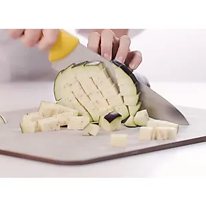 ARCOS Chef Knife 8 Inch Nitrum Stainless Steel and 200 mm blade. Professional Multipurpose Cooking Knife. Ergonomic Polypropylene Handle. Series 2900. Color Yellow