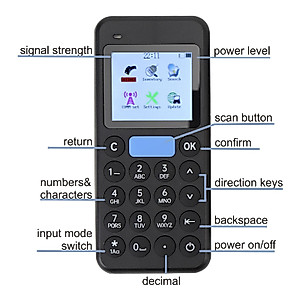 Barcode Scanner with Inventory Barcode Reader, Data Collector, Portable Handheld 1D 2D Barcode Reader, 2.4 Inch Screen, for Inventory Management, Retail, Healthcare, Logistics