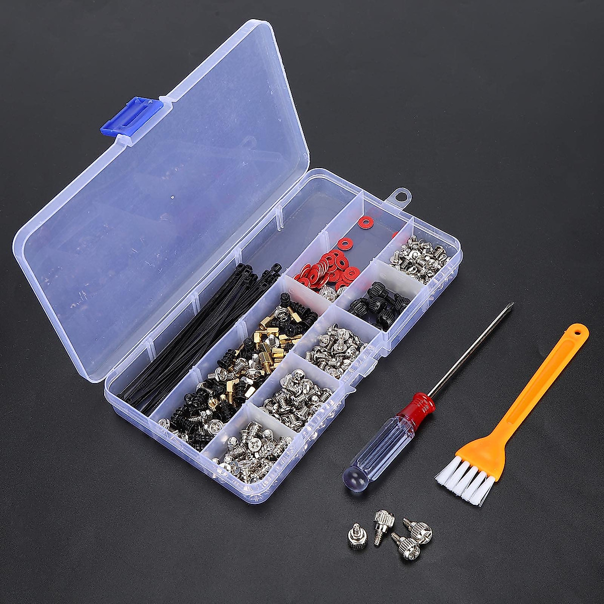 330Pcs Computer Screws Assortment Kit, PC Case/Motherboard/Hard Drive/Cooling Fan/Monitor Standoffs Screws Replacement Kit