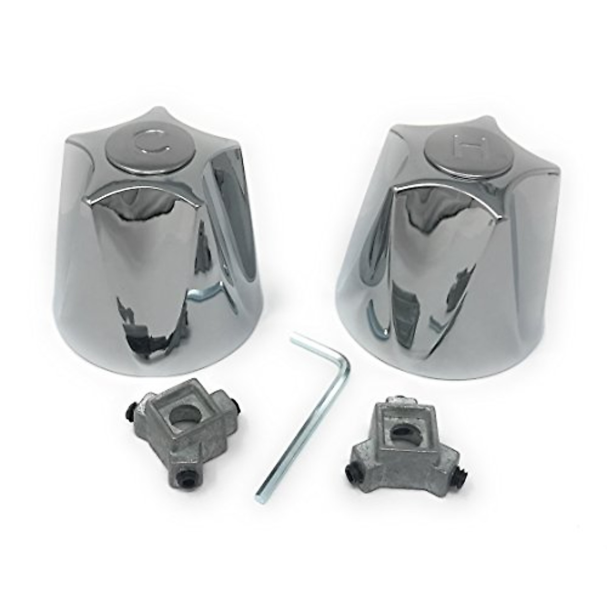 MI MADOL Imports, LLC MADOL Universal Handles with 2" Large Cavity [2233] Shower Replacement Handle Kit Easy Installation/Manerales para Regaderas Universales Caben en Todo tipo de Grifos