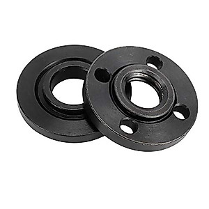 WerkWeit Grinder Angle Spanner Wrench Flange Nut Kit, 1PCS Angle Grinder Flange Wrench and 6PCS Flange Nuts, Compatible with Dewalt Bosch Black Decker Ryobi Makita(4.5" 5" 5/8-11)