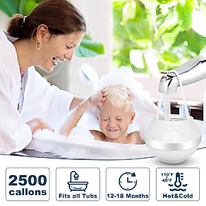 Bath Ball Filter-8 Stages Bathtub Water Filter Removes Chlorine,Other Contaminants.Improve Water Quality,Make Hair,Skin Smoother,Healthier.Bathtub Filter for Tub Faucet|2500 Gallons Filtered|BPA-Free