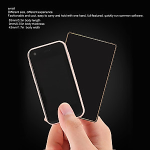 Zyyini XS11 Mini Smartphone, 2.5inch HD Screen 3G Unlocked Mobile Phone for Android 6, Dual Sim, 1GB/8GB, Dual Camera Business Backup Phone, Lightweight and Easy to Carry, 1580mAh