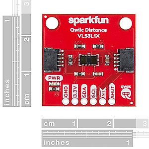 SparkFun Distance Sensor Breakout - 4 Meter, VL53L1X - (Qwiic) - Next Generation ToF Sensor Module - Operating Voltage 2.6V - 3.5V - 1mm Precision - +/-5mm Accuracy - Minimum Read Distance 4cm